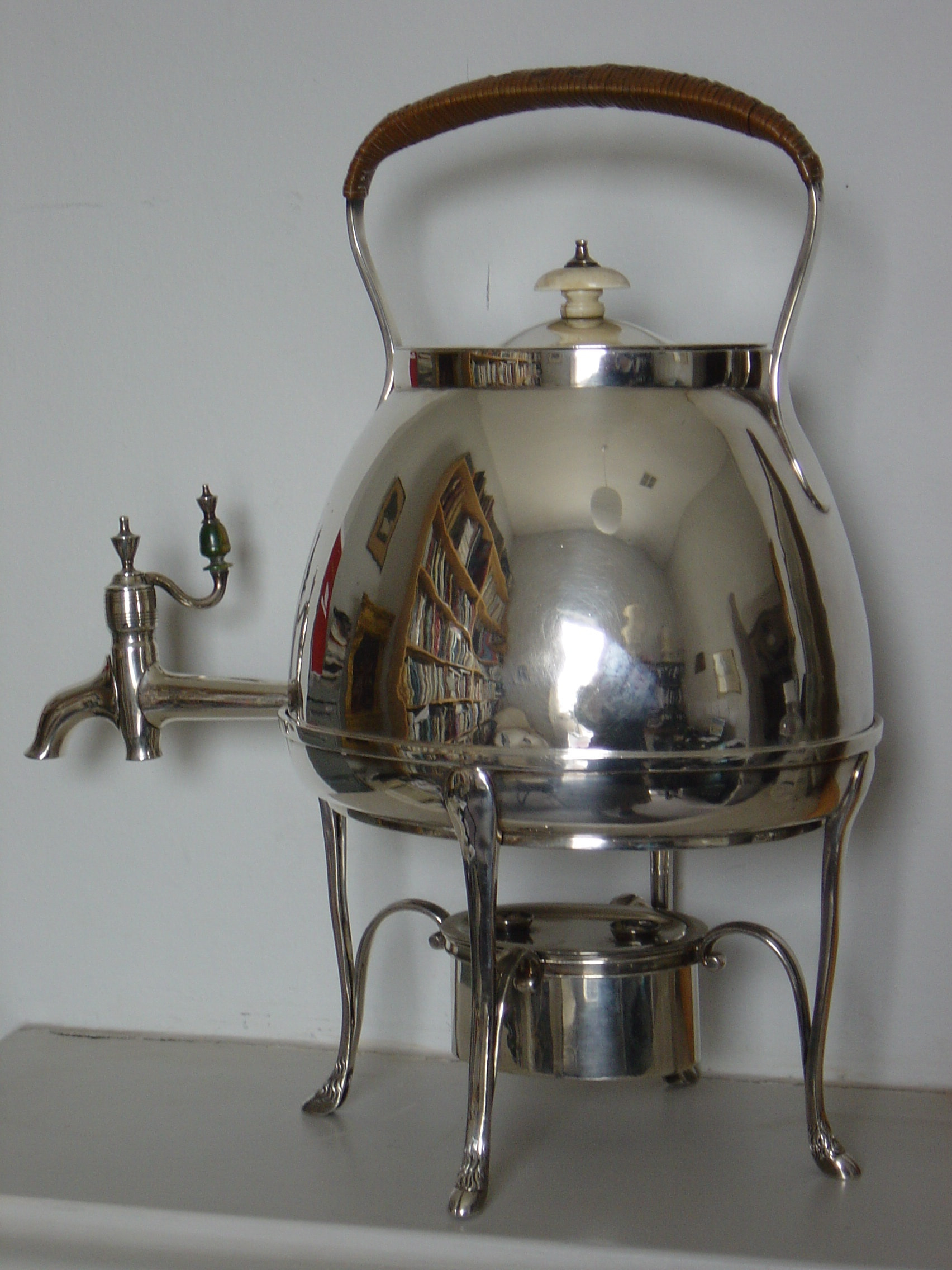 A kettle on stand
